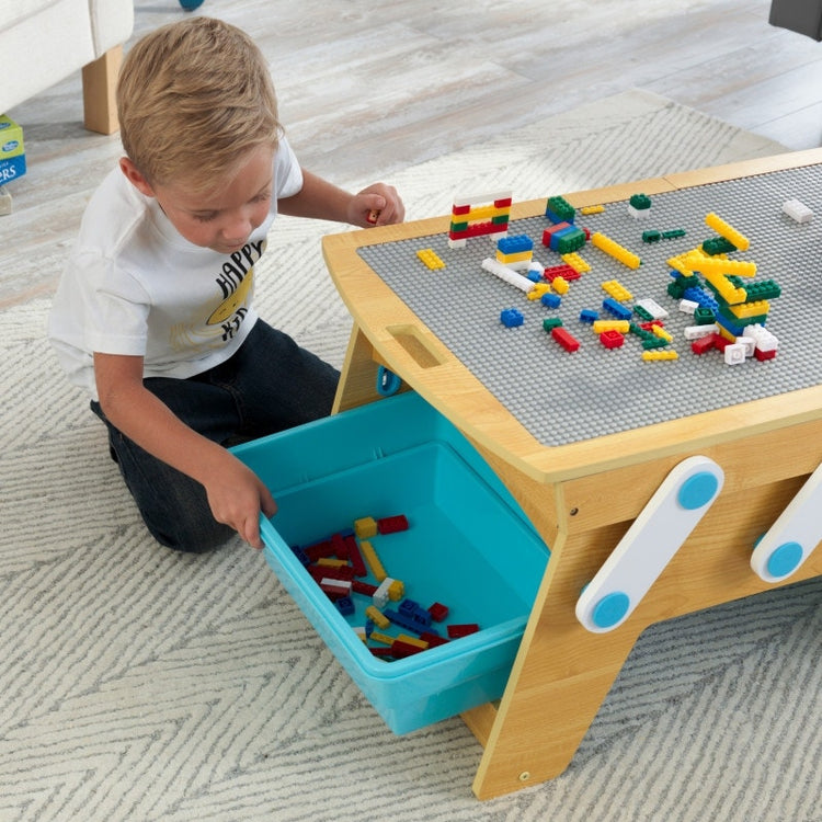 Building Block Activity Table Play N Store | KidKraft