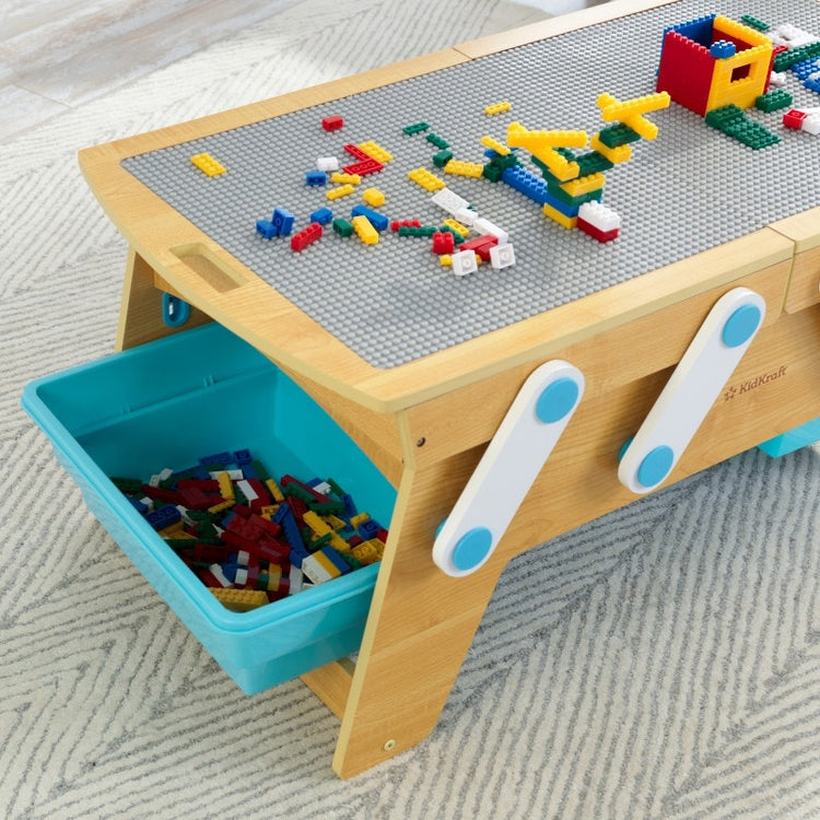 Building Block Activity Table Play N Store | KidKraft