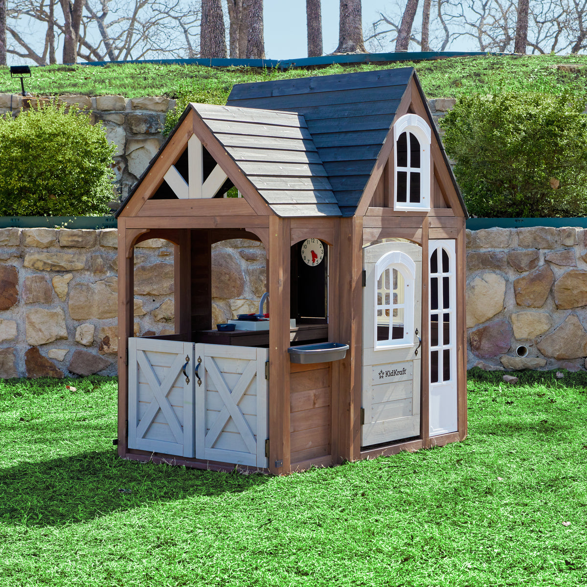 Timberwood Wooden Outdoor Playhouse | KidKraft