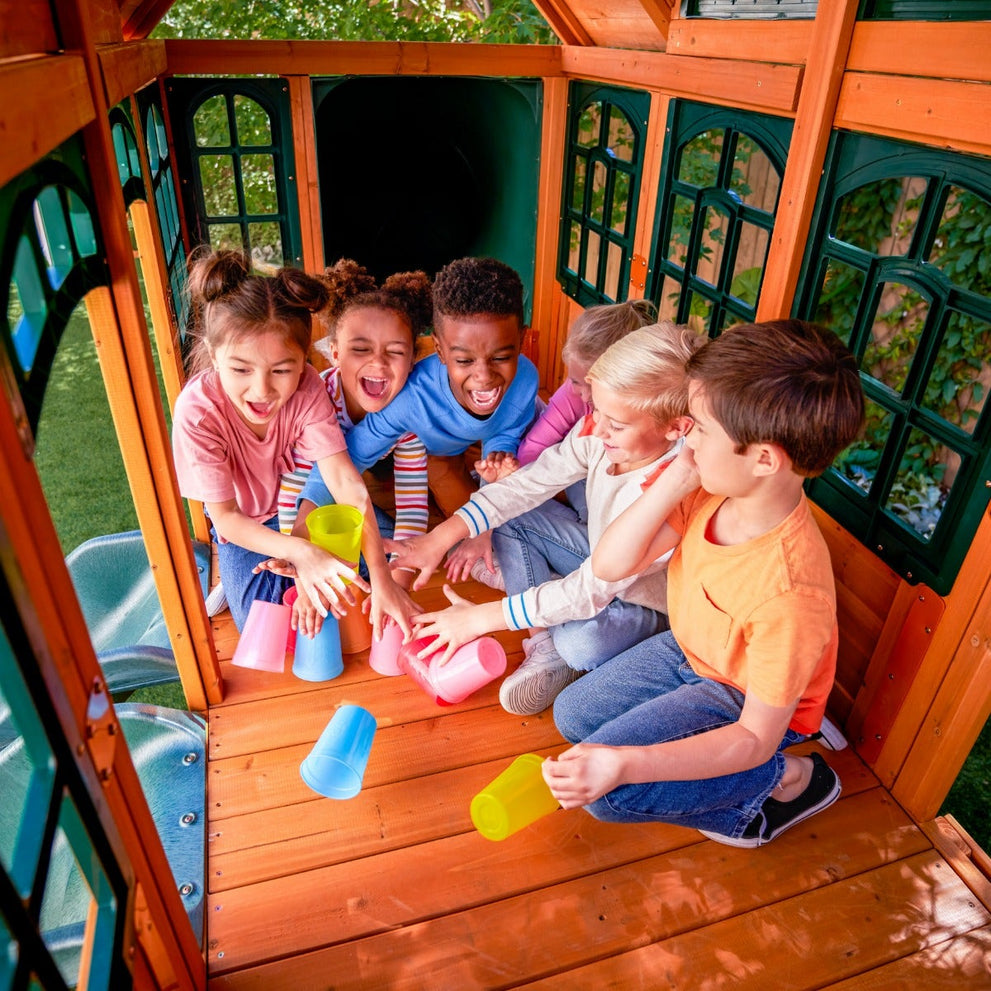 Falcon Ridge Wooden Swing Set | Outdoor Playset | KidKraft