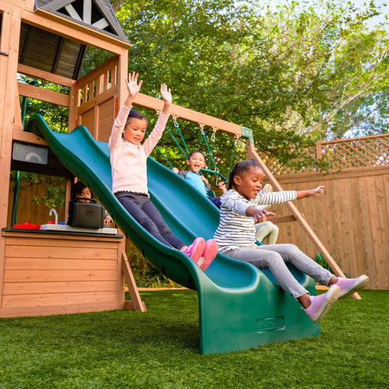 Wooden Swing Set | Summit View Swing Set | KidKraft